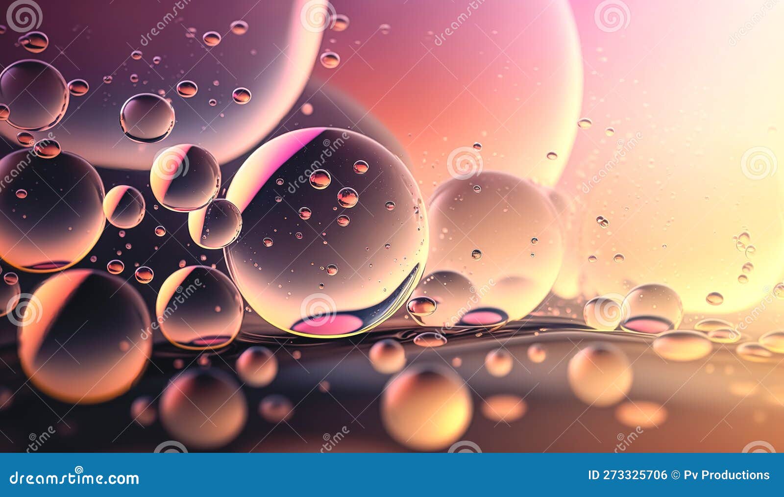 Abstract Background with Water Drops, Generative AI. Stock Illustration ...