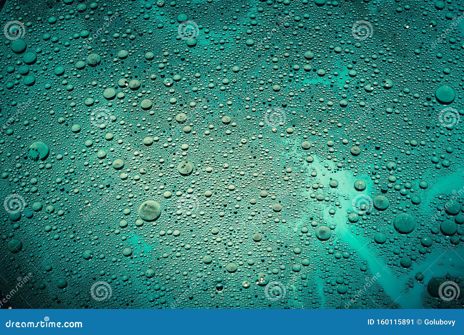 Abstract Background Water Drops Teal Blue Surface Stock Image - Image ...