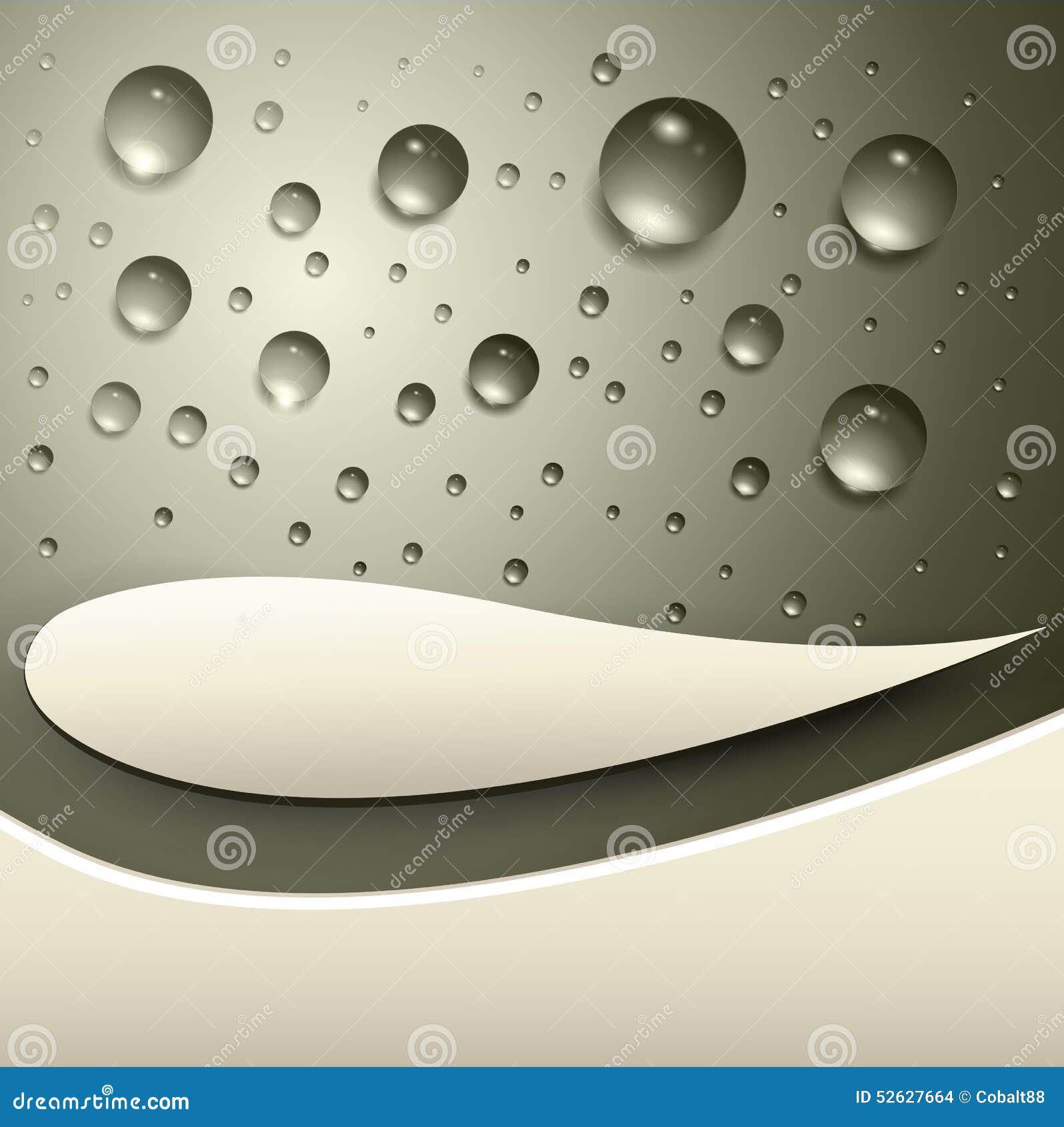 Abstract Background with Water Drops Stock Vector - Illustration of ...