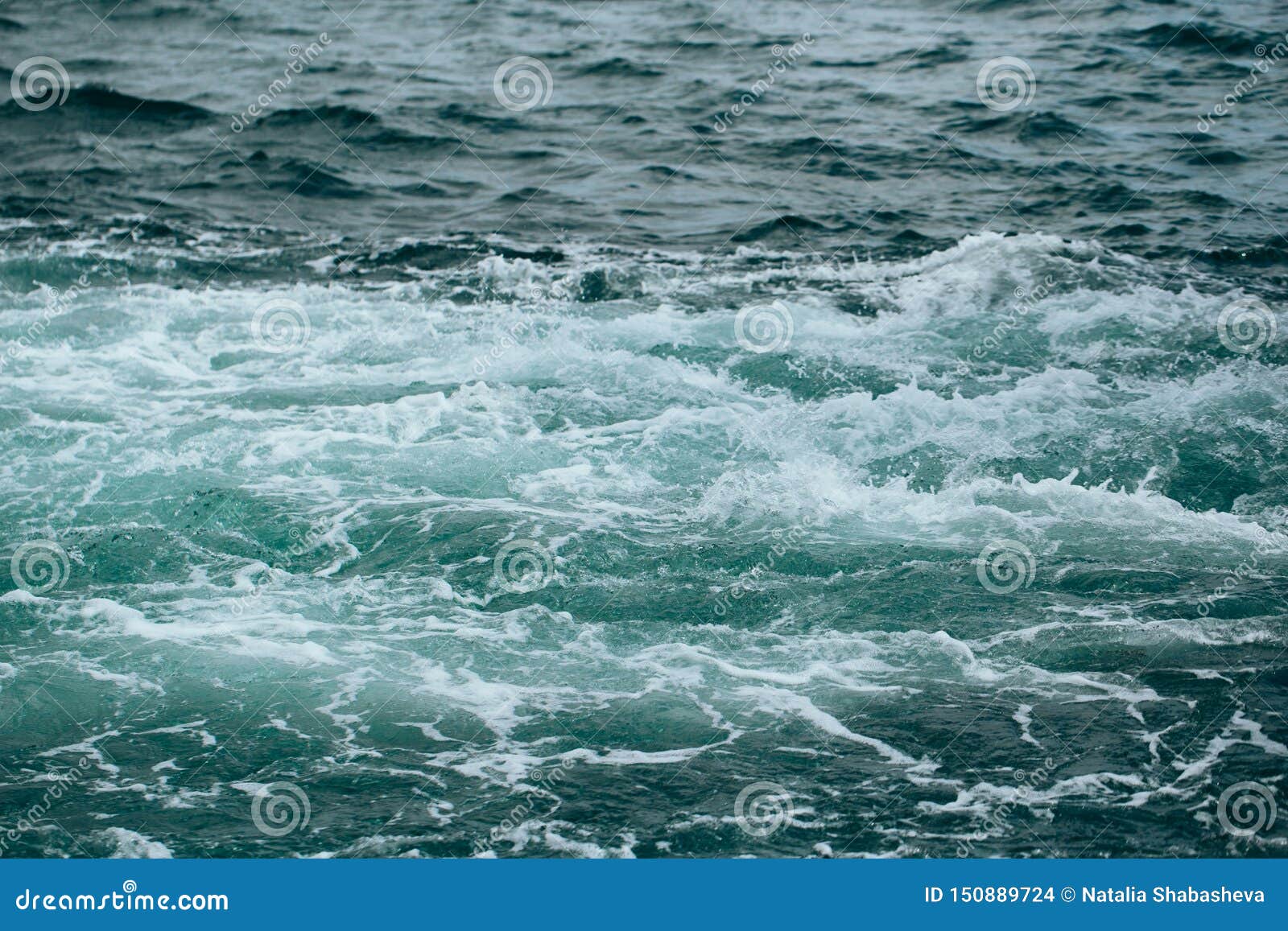 Abstract Background - Water Flows in the River or Sea Stock Photo ...