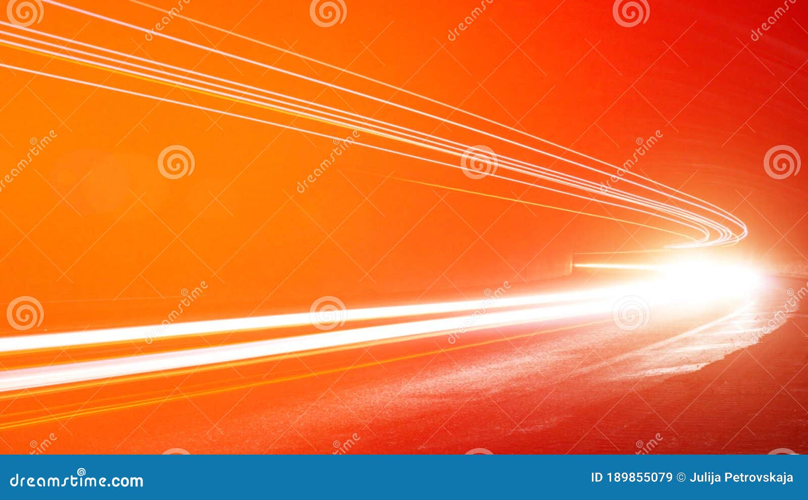 Abstract Background - Wave of Colorful Light. White and Yellow Rays on ...