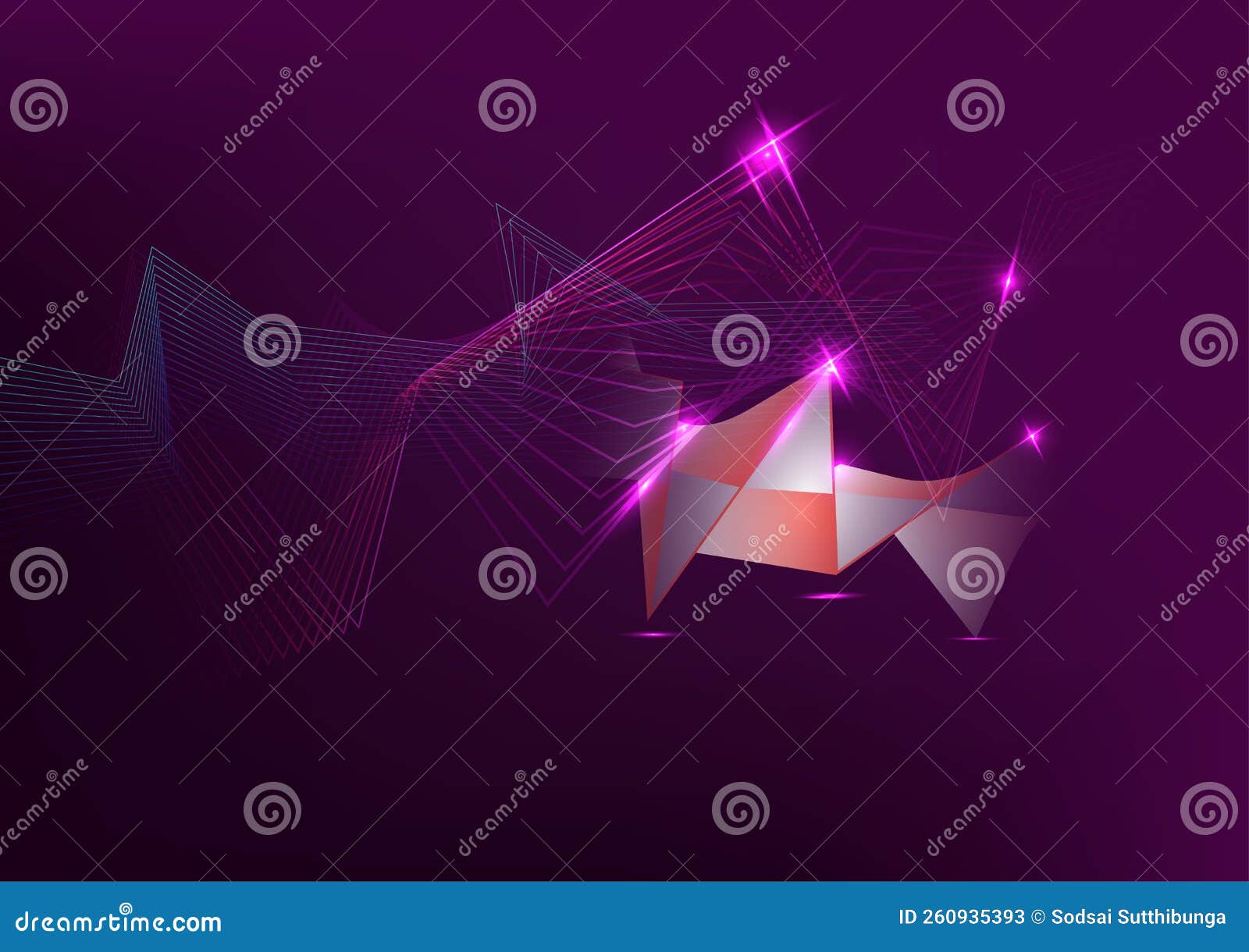 Abstract Background Wave Laser Technology Network Communication ...