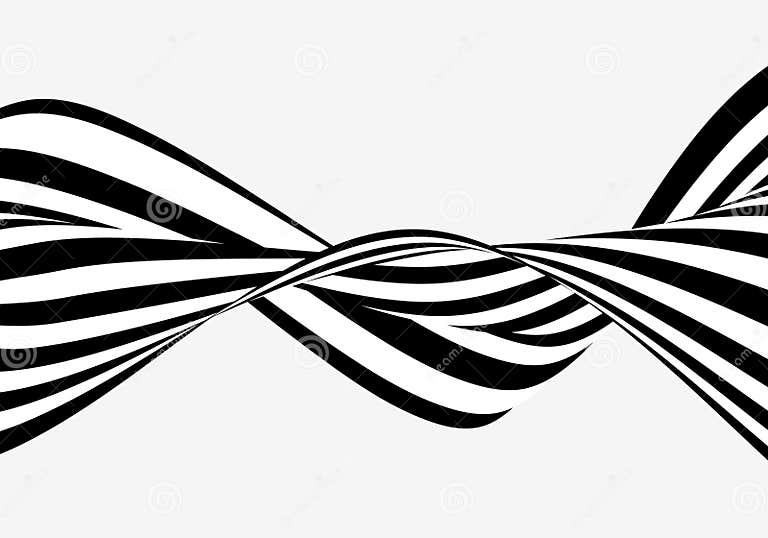 Abstract Background with Wave Lines. Dynamic Abstract Vector Design. 3D ...