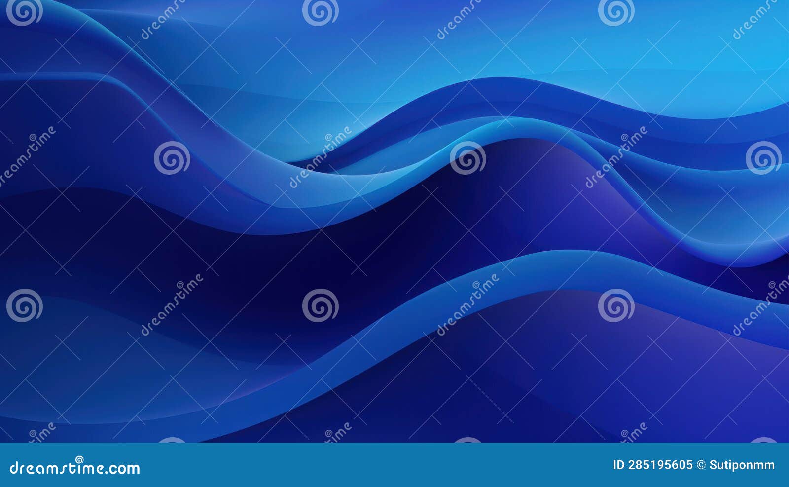 Abstract Background Wave Modern Blue Color Stock Illustration ...