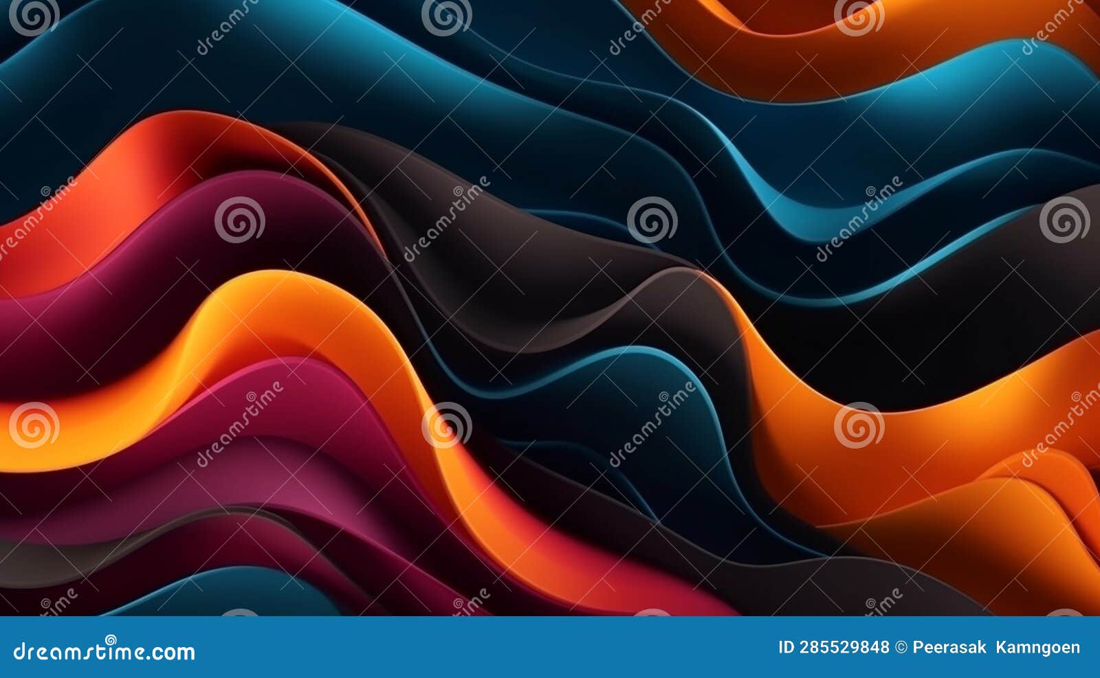 Abstract Background Wave Multi Layers Colored, Abstract Background with ...