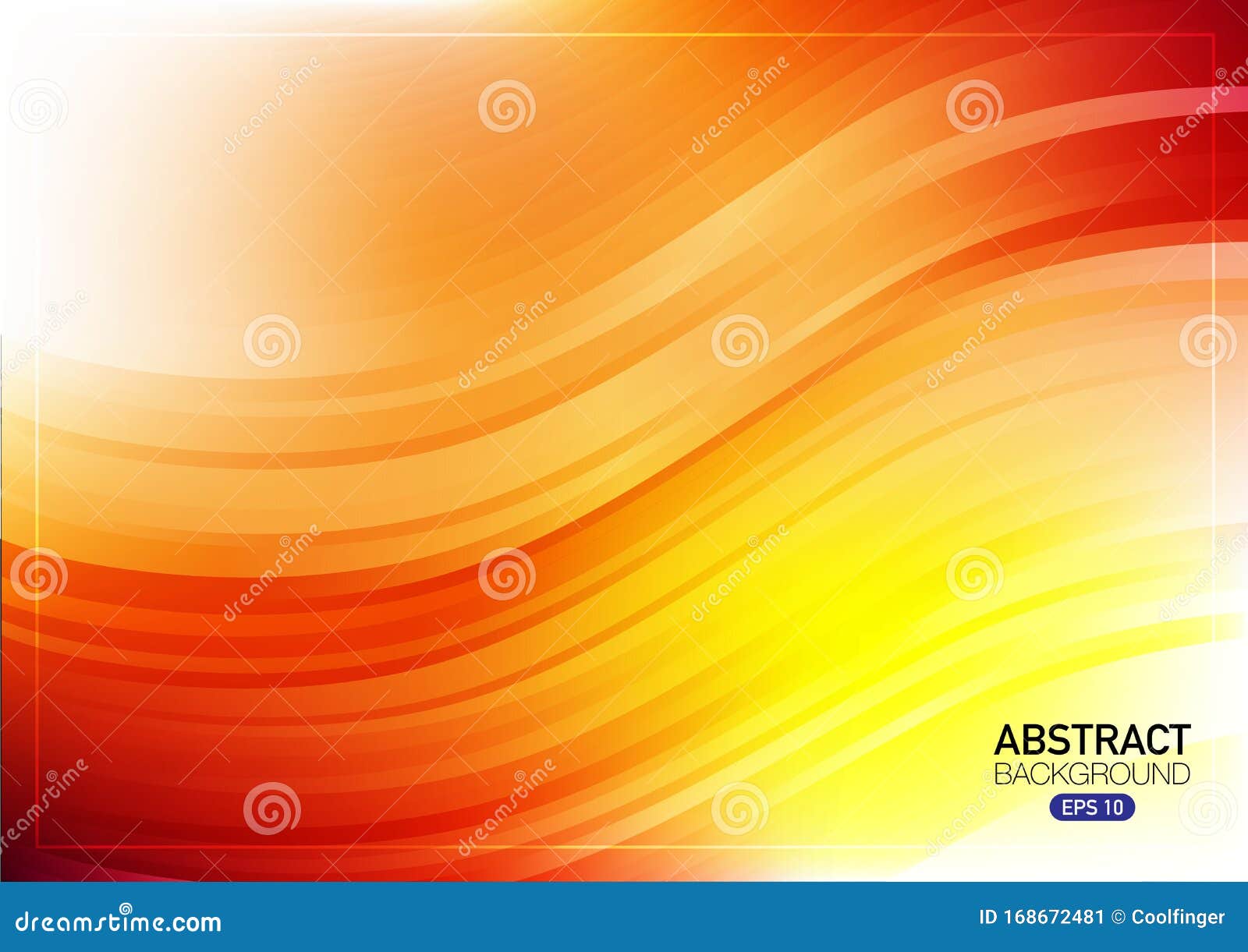 Abstract Background with Wave Orange and Yellow Radient Color Stock ...