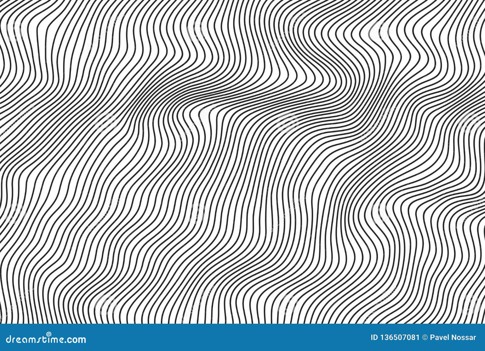 Abstract Background of a Wave-shaped Line. a Simple and Effective ...
