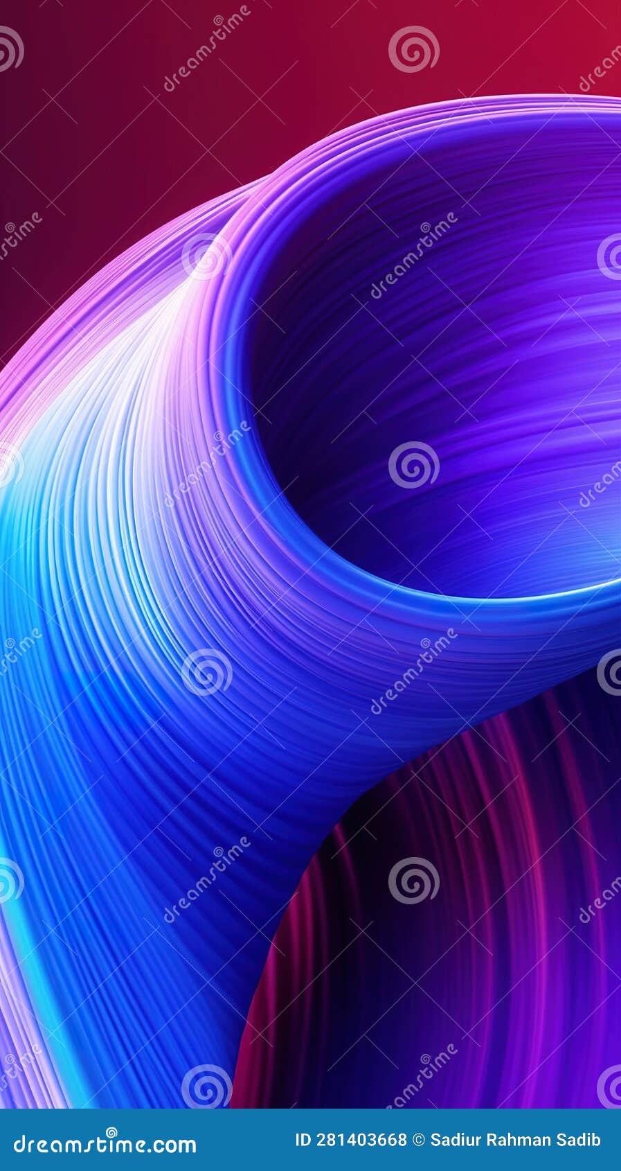 Abstract Background with Waves. Abstract Twisted Gradient Colours ...