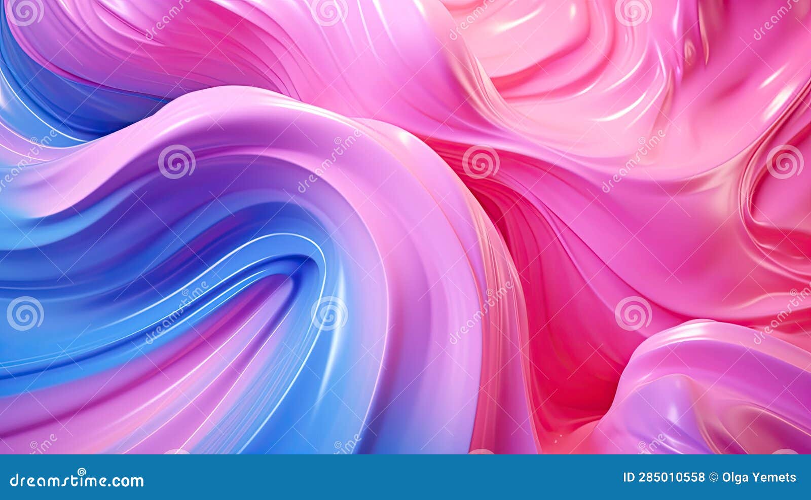 Abstract Background with Waves of Acrylic Painting Stock Illustration ...