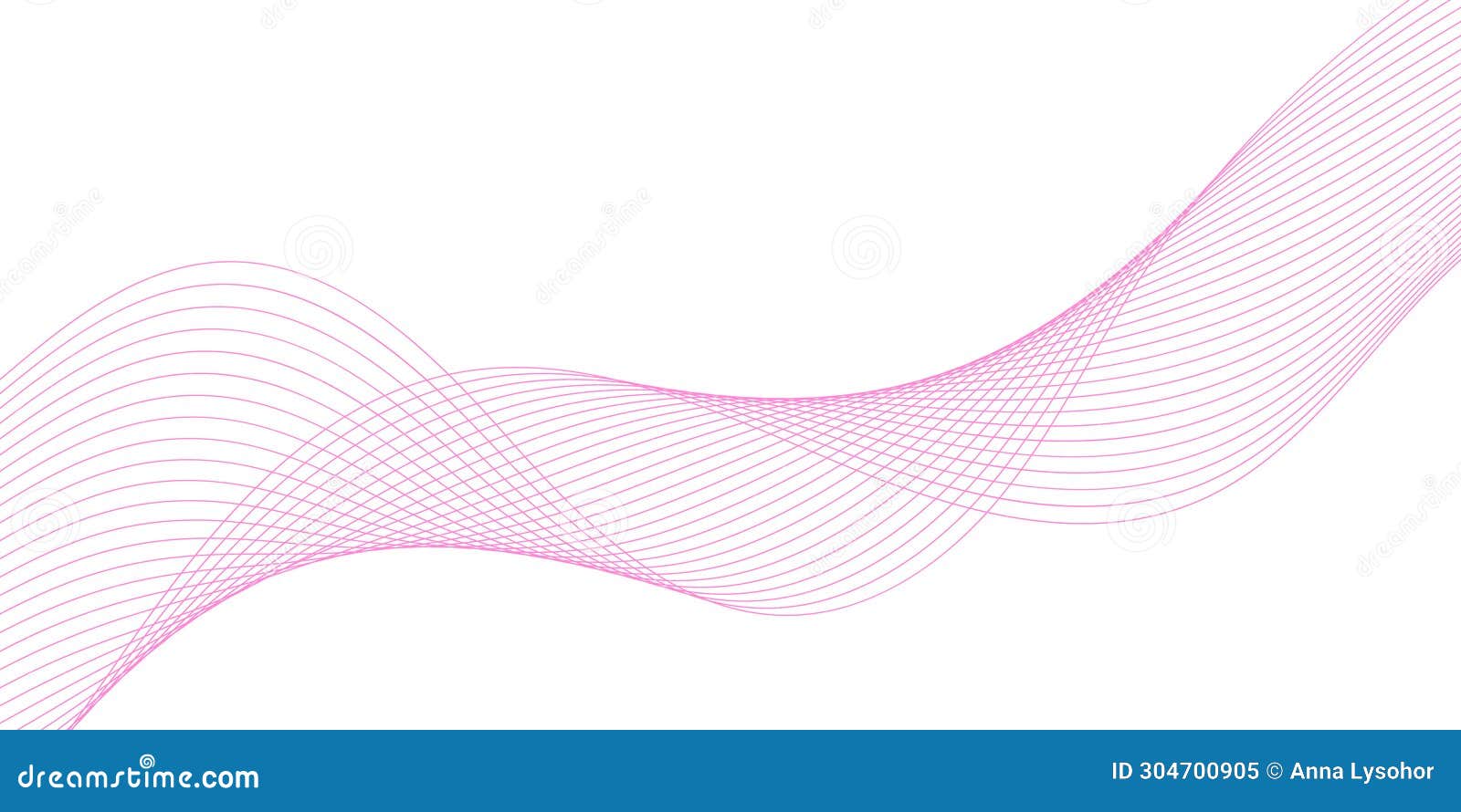 Abstract Background with Waves for Banner. Pink Lines on White Stock ...