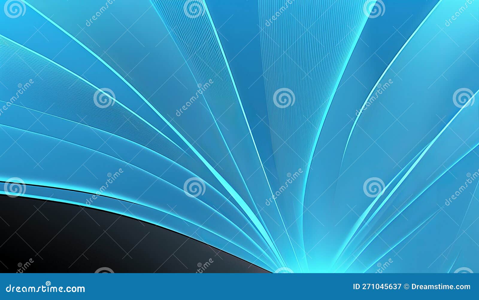 Abstract Background Waves Blue Color. UI UX Design. Stock Illustration ...