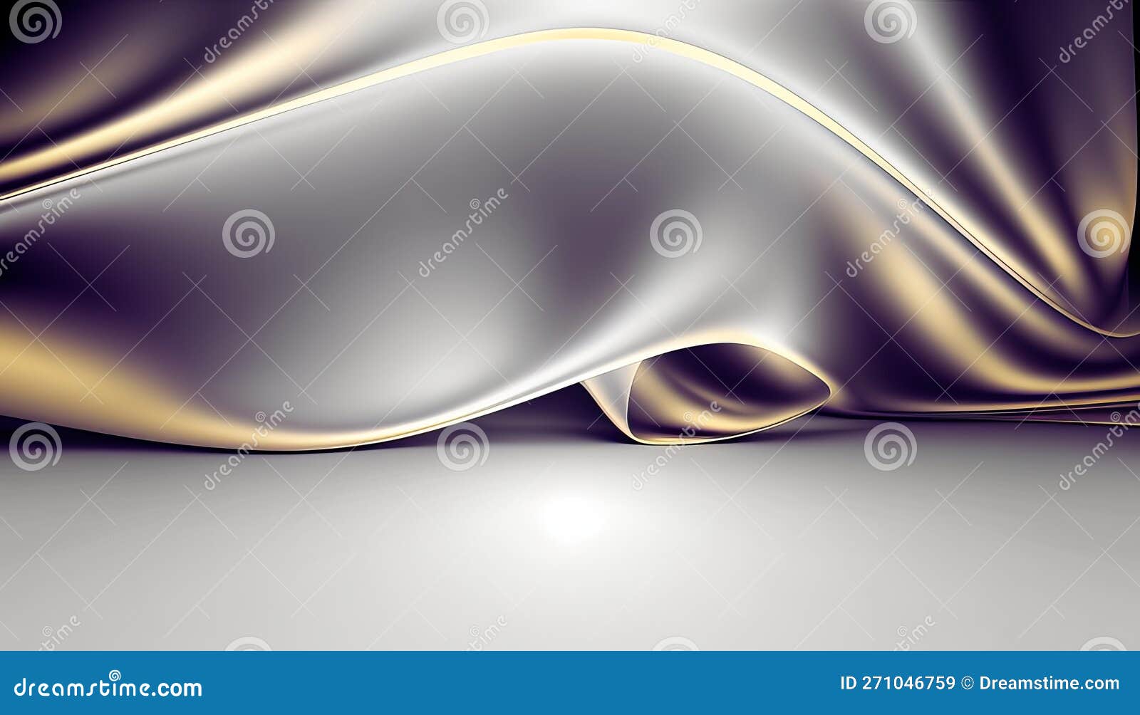 Abstract Background Waves Gold and White and Purple Color. Stock Image ...