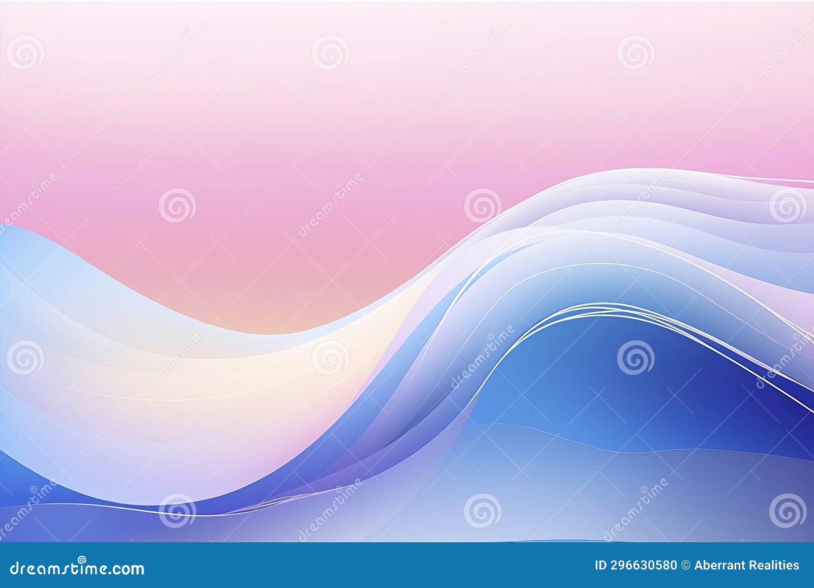 An Abstract Background with Waves and a Pink and Blue Color Scheme ...