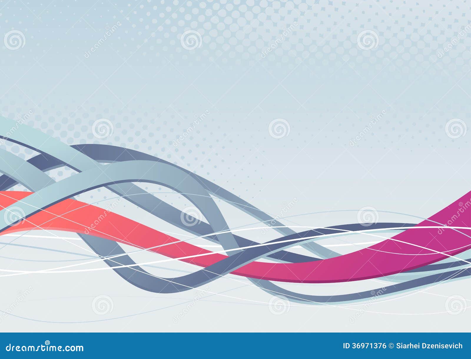 Abstract Background with Waves and Swooshes Stock Vector - Illustration ...