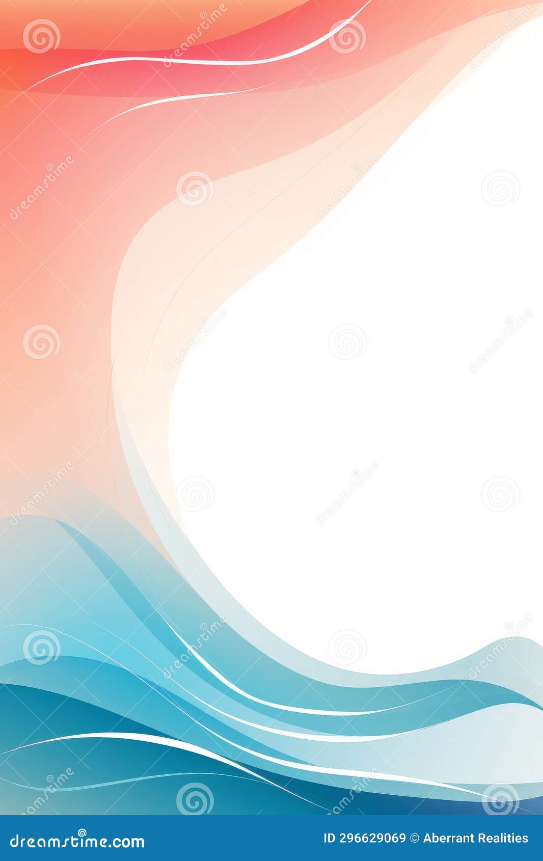 Abstract Background with Waves Vector Illustration Stock Illustration ...