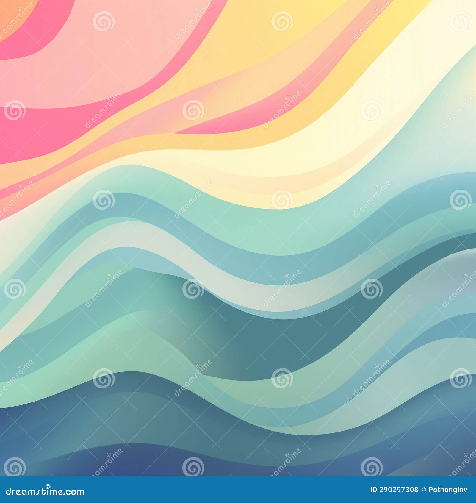 Abstract Background with Waves. Vector Illustration for Your Design ...