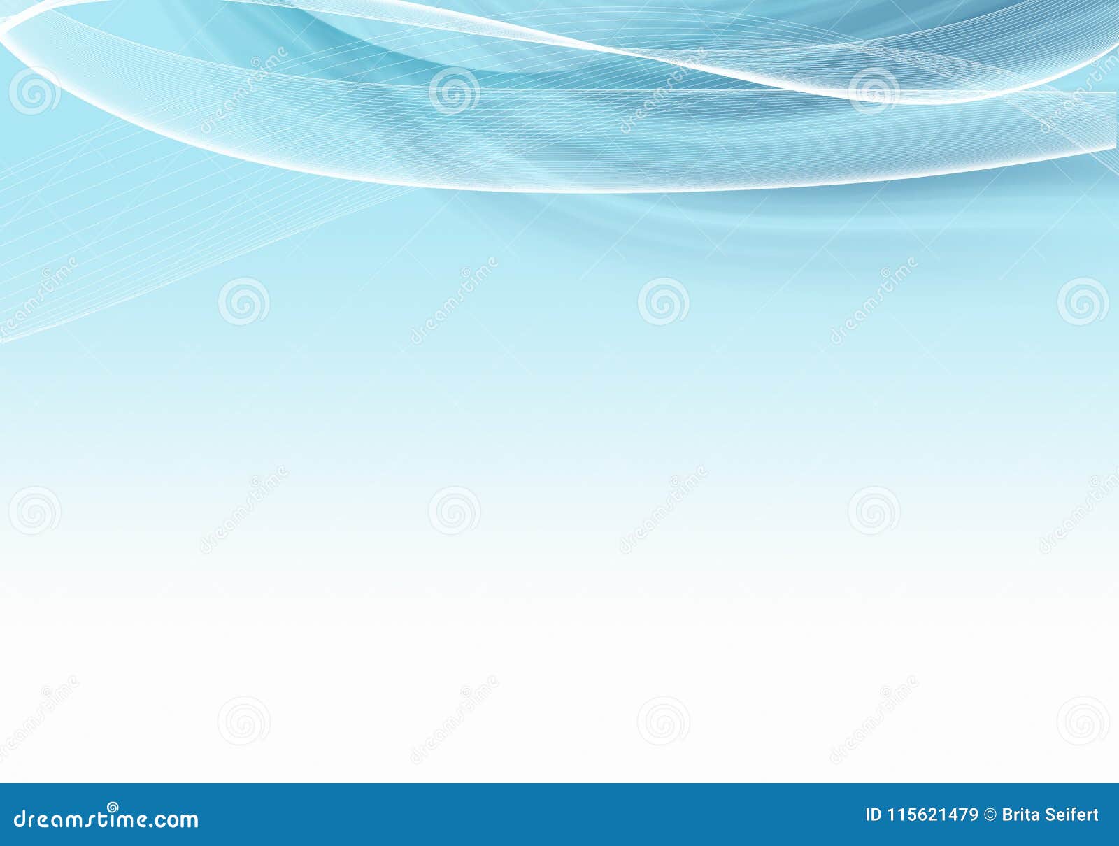 Abstract Background Waves. White and Bright Blue Backgr Stock ...
