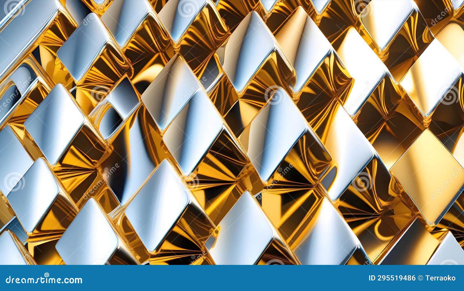 Abstract Background with Waves of White Gold Color in High Resolution ...