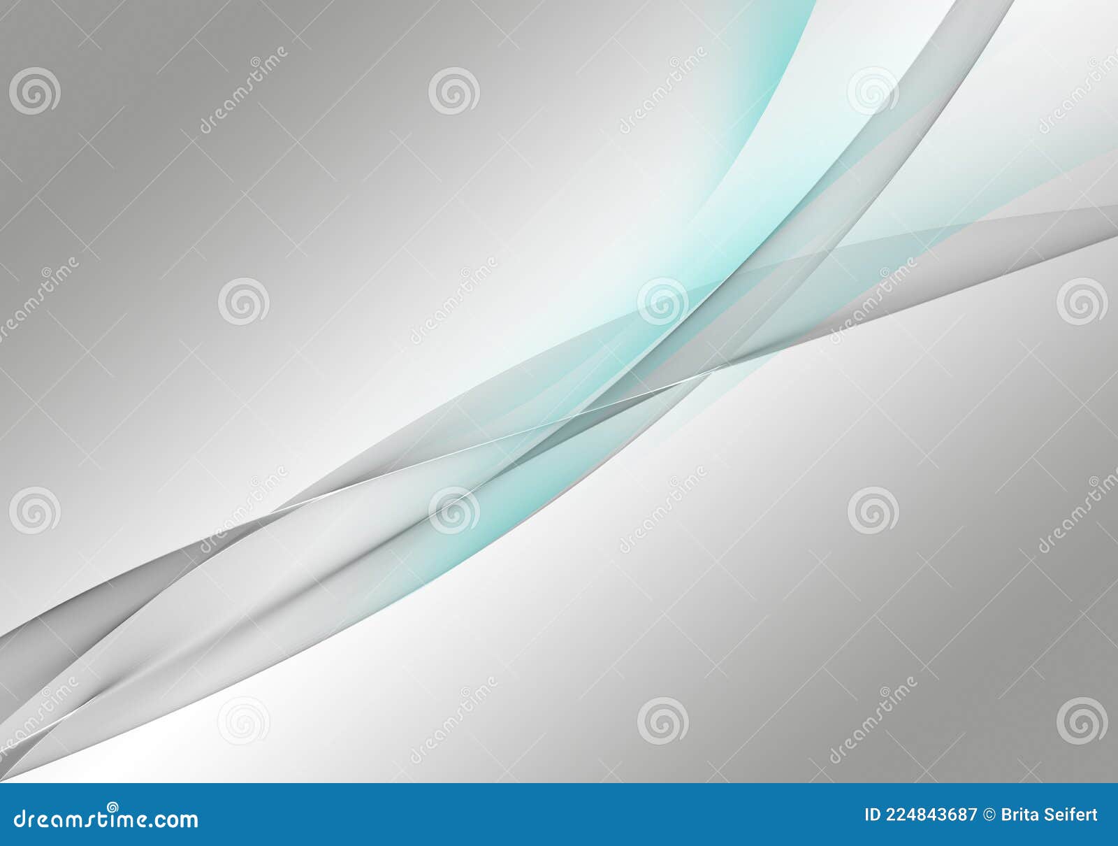 Abstract Background Waves. White, Mint and Grey Abstract Background for ...