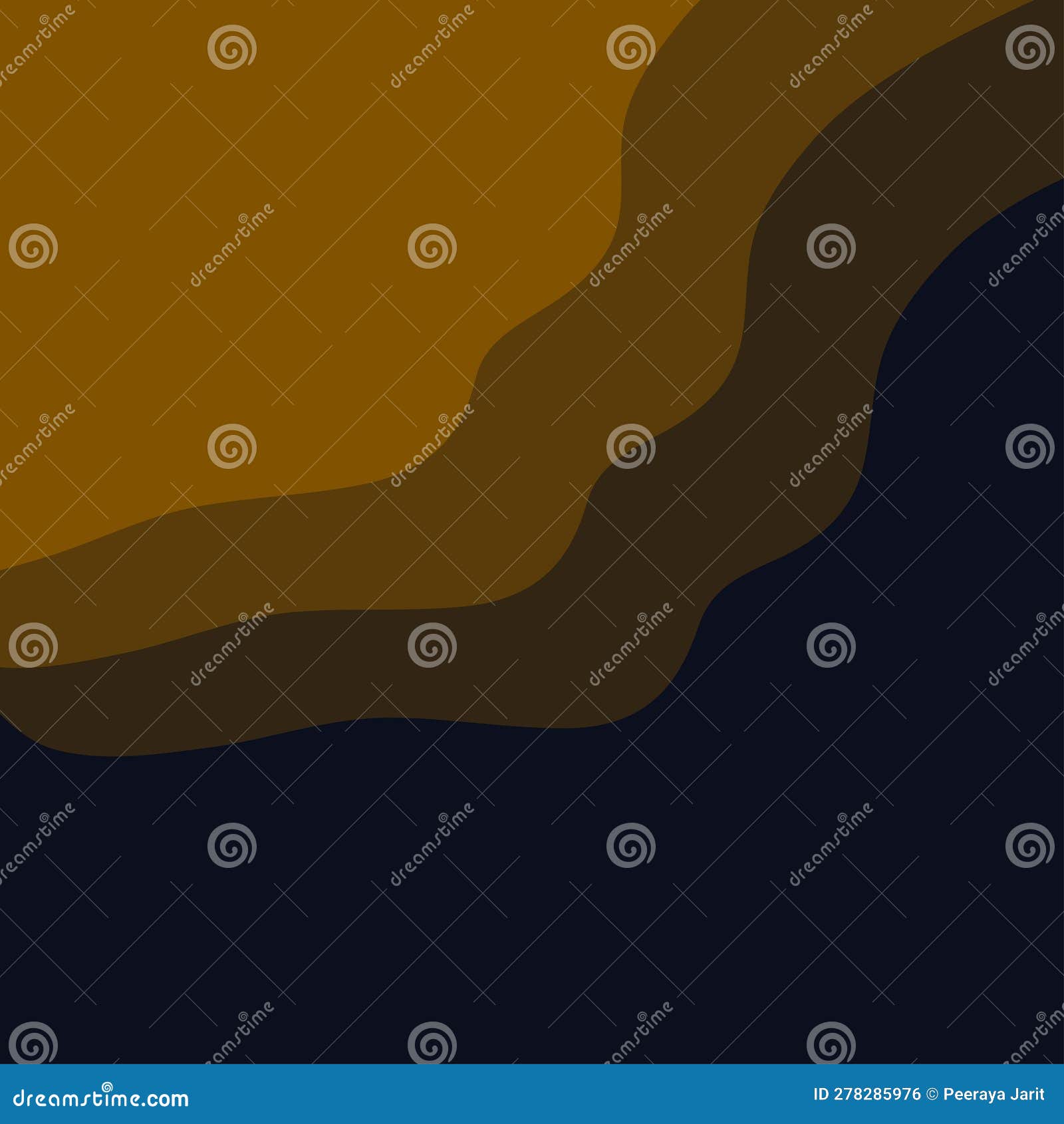 Abstract Background with Wavy Lines in Yellow Colors. Illustration ...