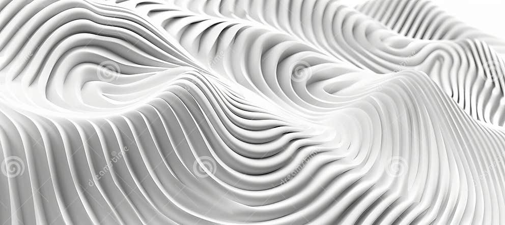 Abstract Background with Wavy Pattern, White Architectural Detail ...