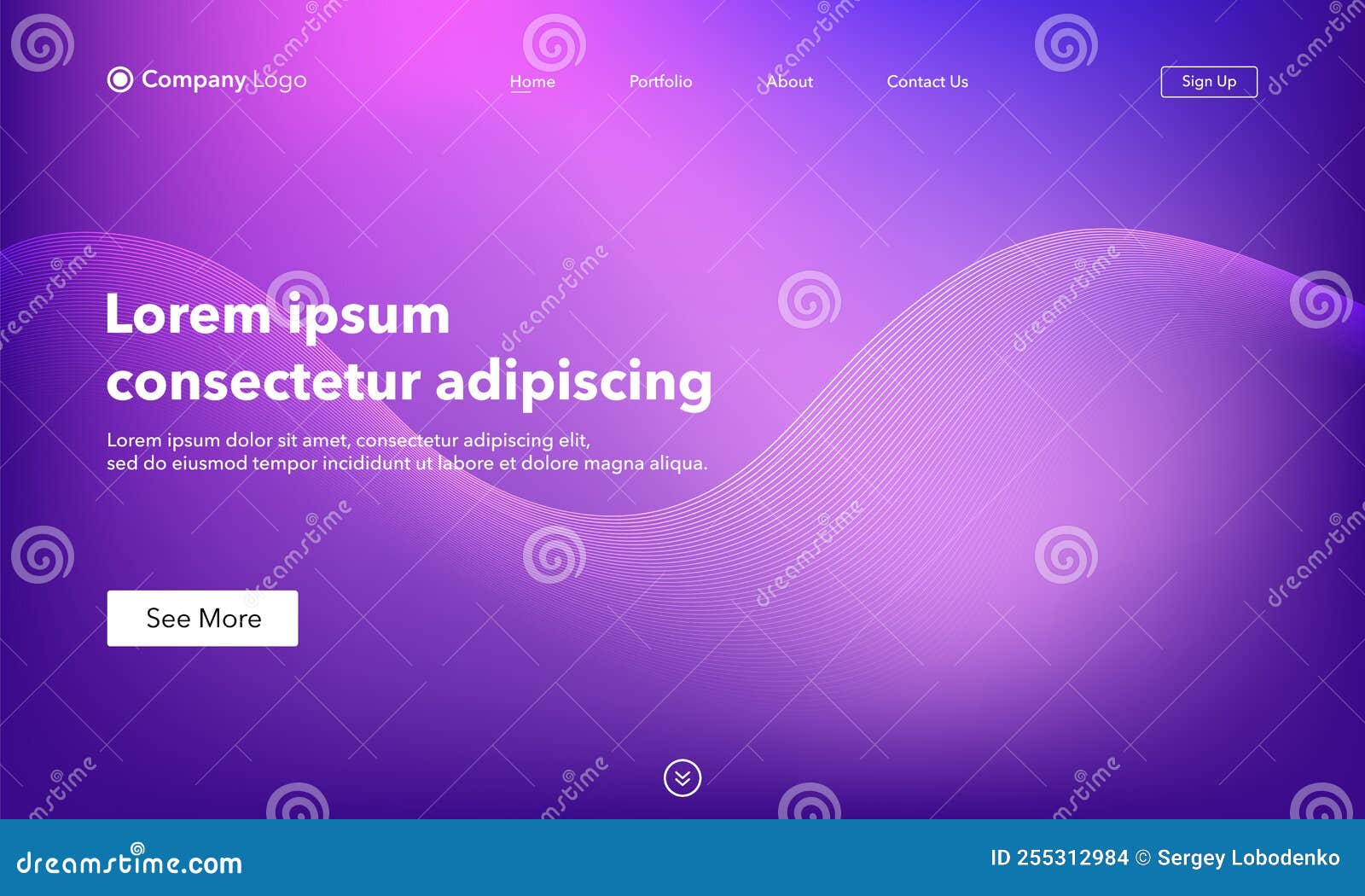 Abstract Background Website Landing Page. Template for Websites, or ...