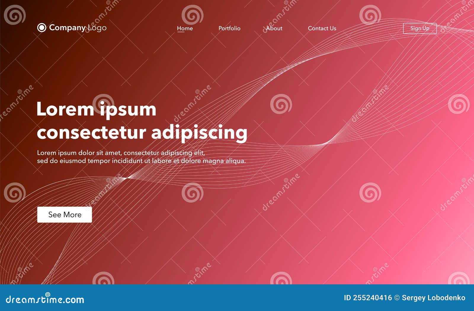 Abstract Background Website Landing Page. Template for Websites, or ...