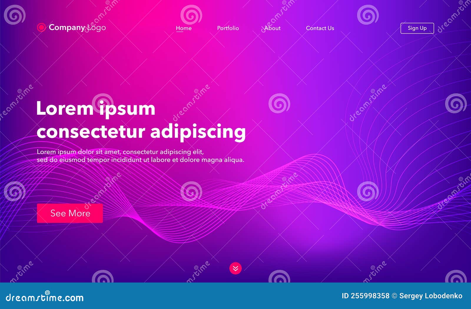 Abstract Background Website Landing Page. Template for Websites, or ...