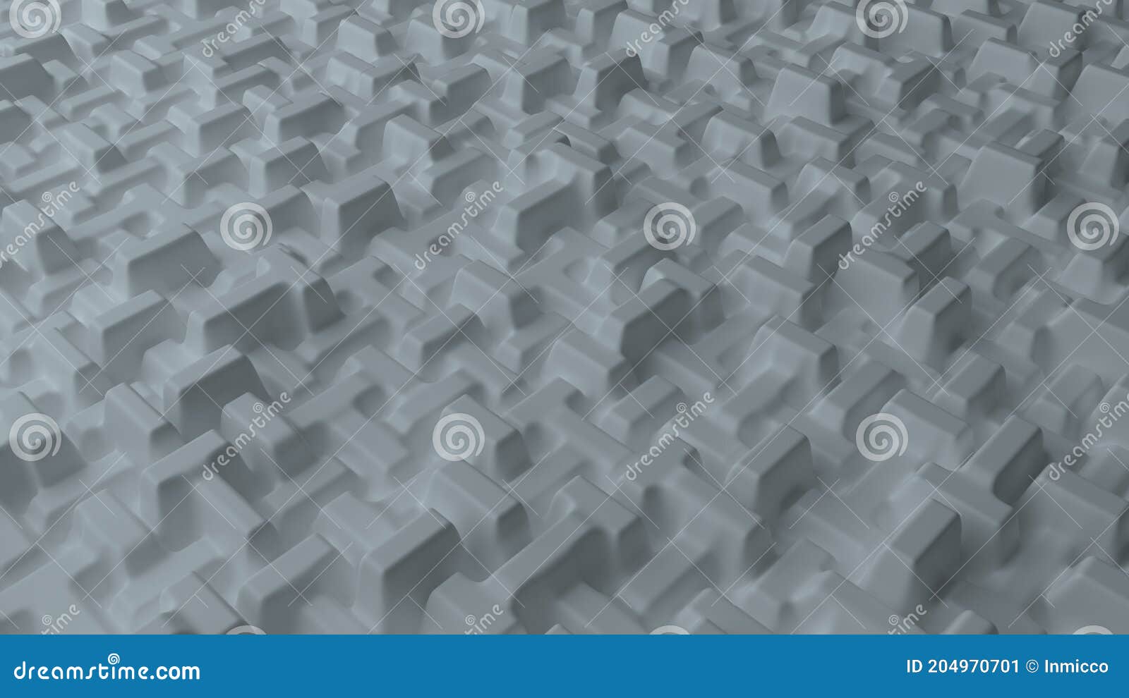 Abstract Background with White Cubes. Block-shaped Installation ...