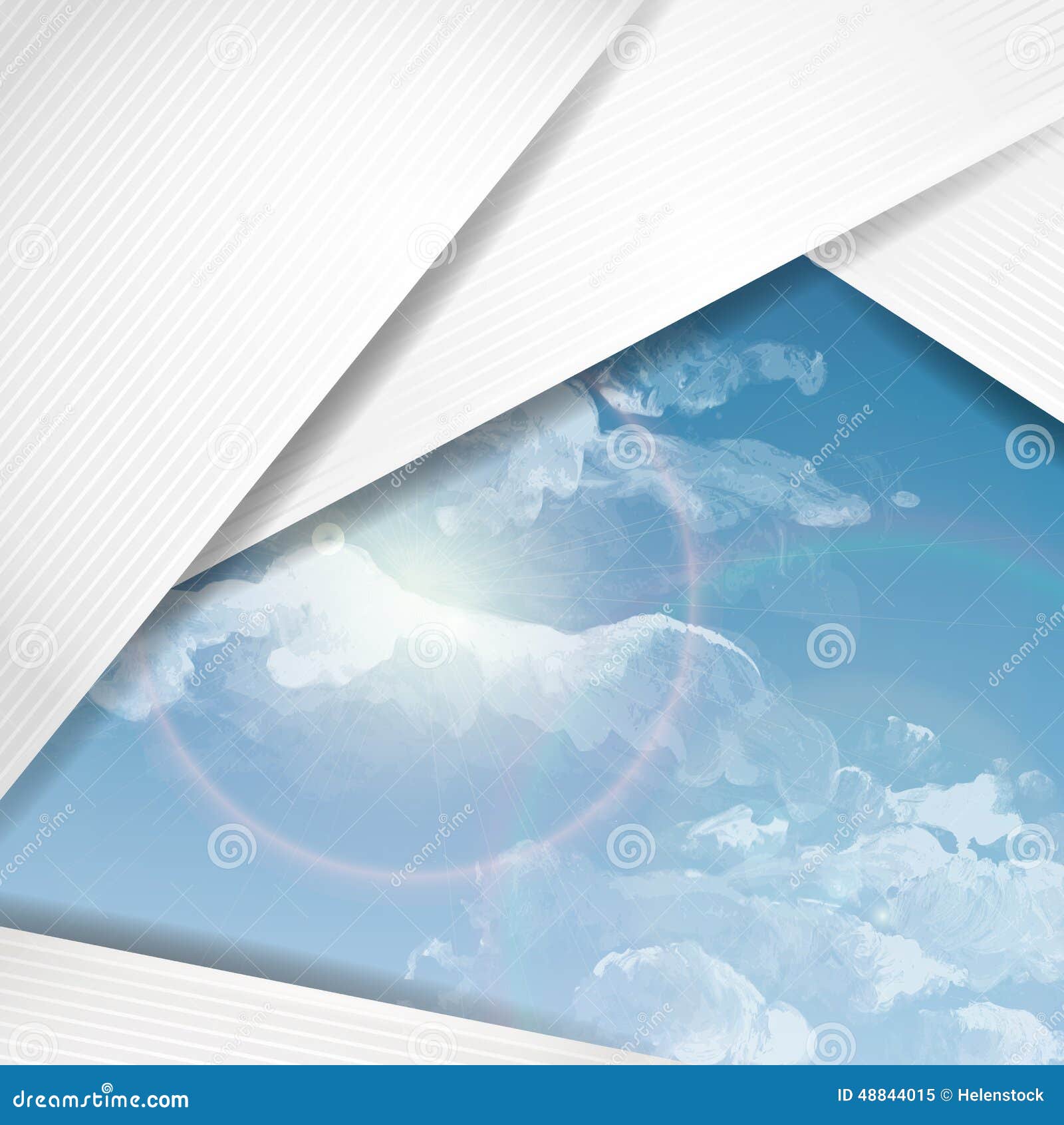 Abstract Background with White Paper Layers Stock Vector - Illustration ...