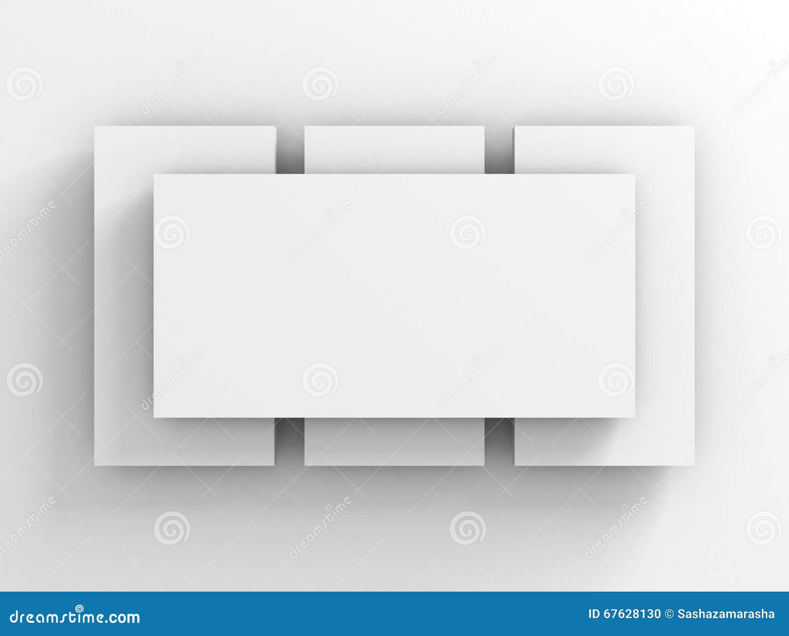 Abstract Background of White Picture Card or Frame Stock Illustration ...