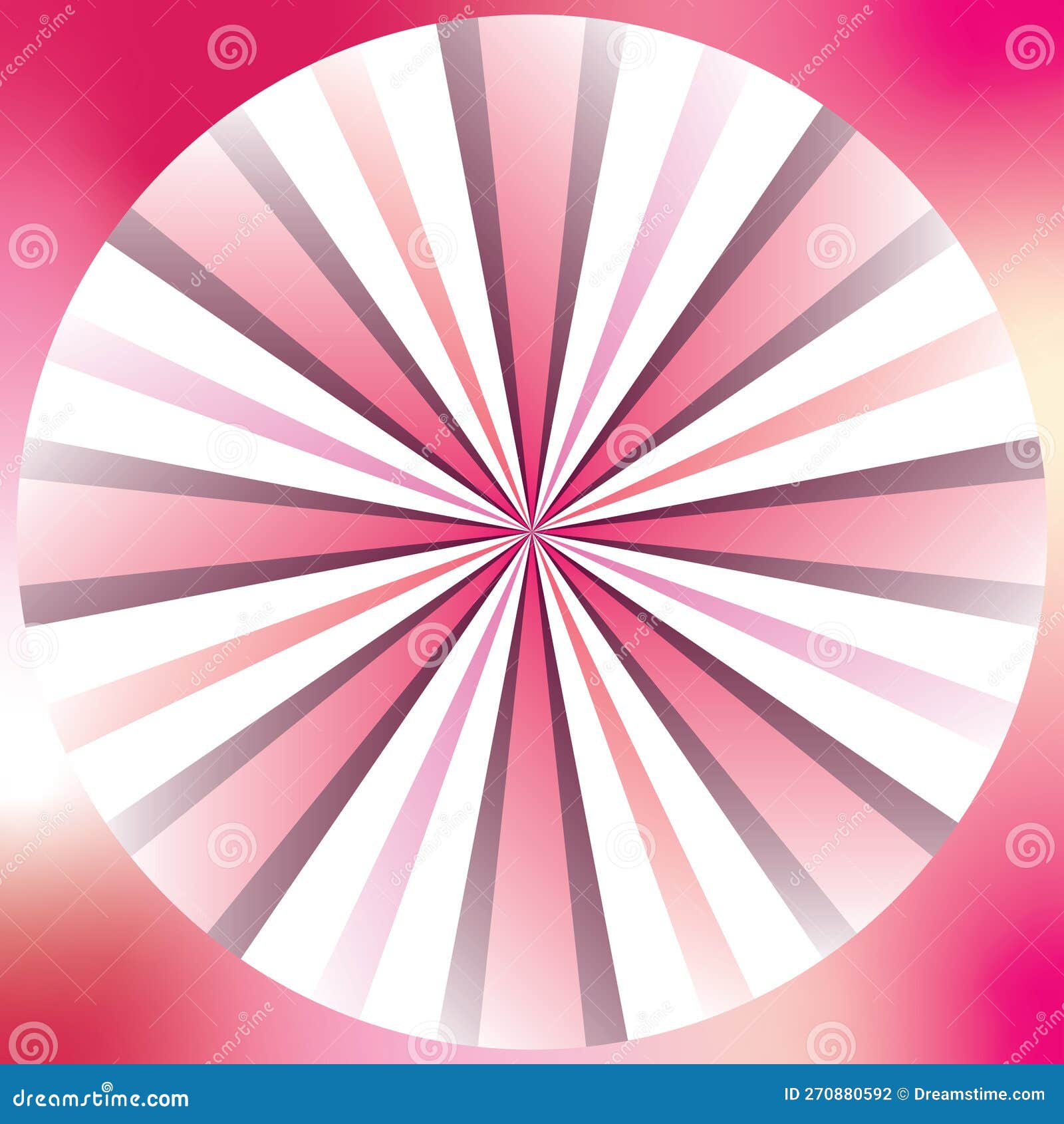 Pink Sun Rays Valentines Day Card Royalty-Free Stock Photography ...