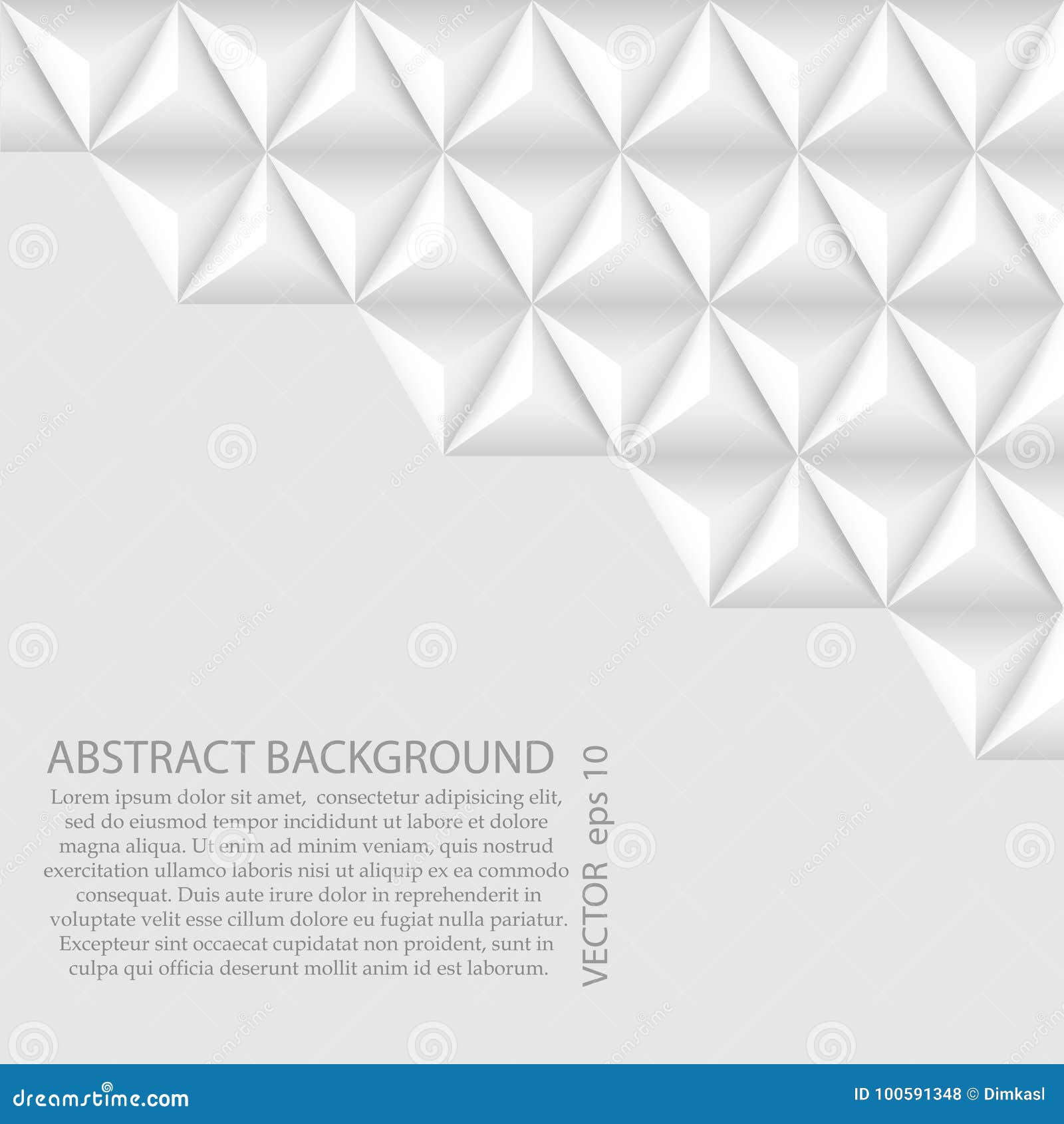 Abstract Background with White Pyramids. Stock Vector - Illustration of ...