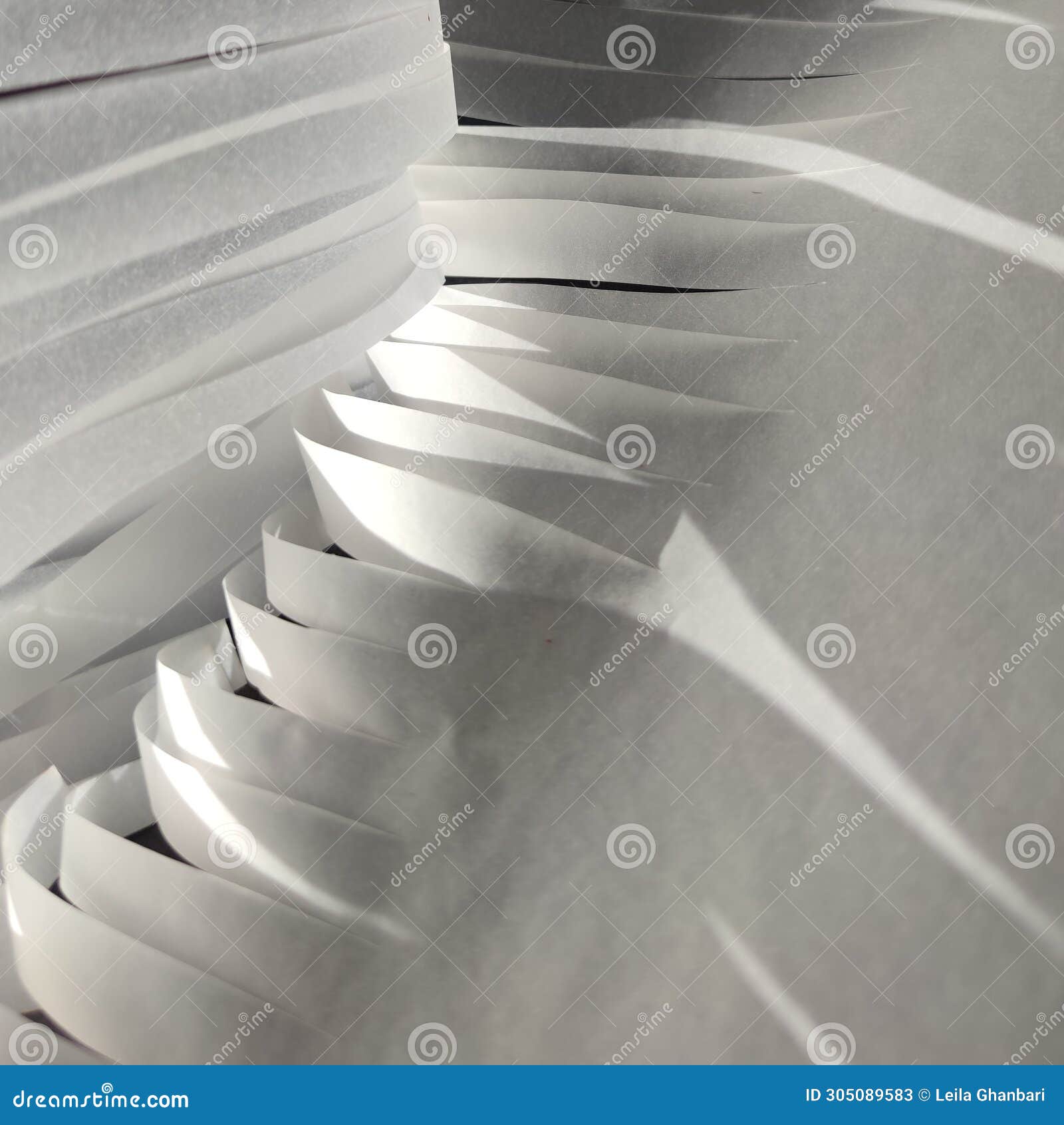 Abstract Background of White Sheets of Paper with Rhythm Stock Image ...