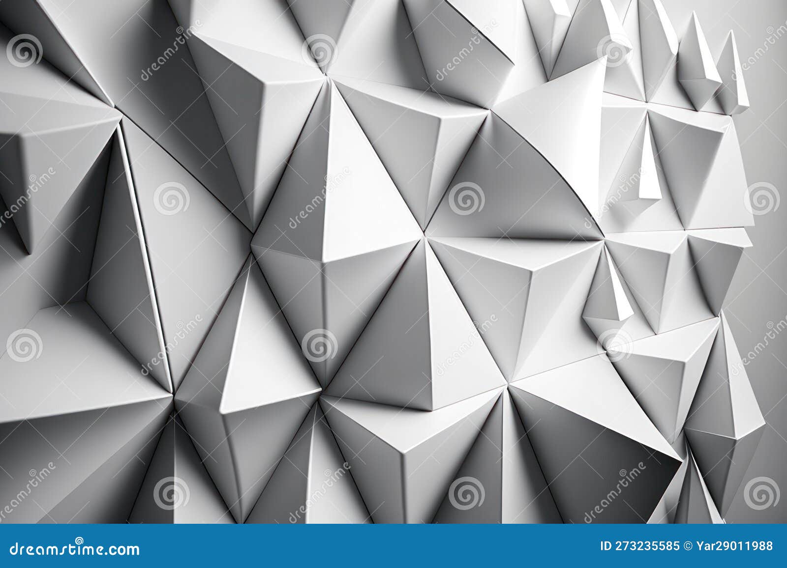 Abstract Background, White Smooth Triangles. AI Generative Stock ...