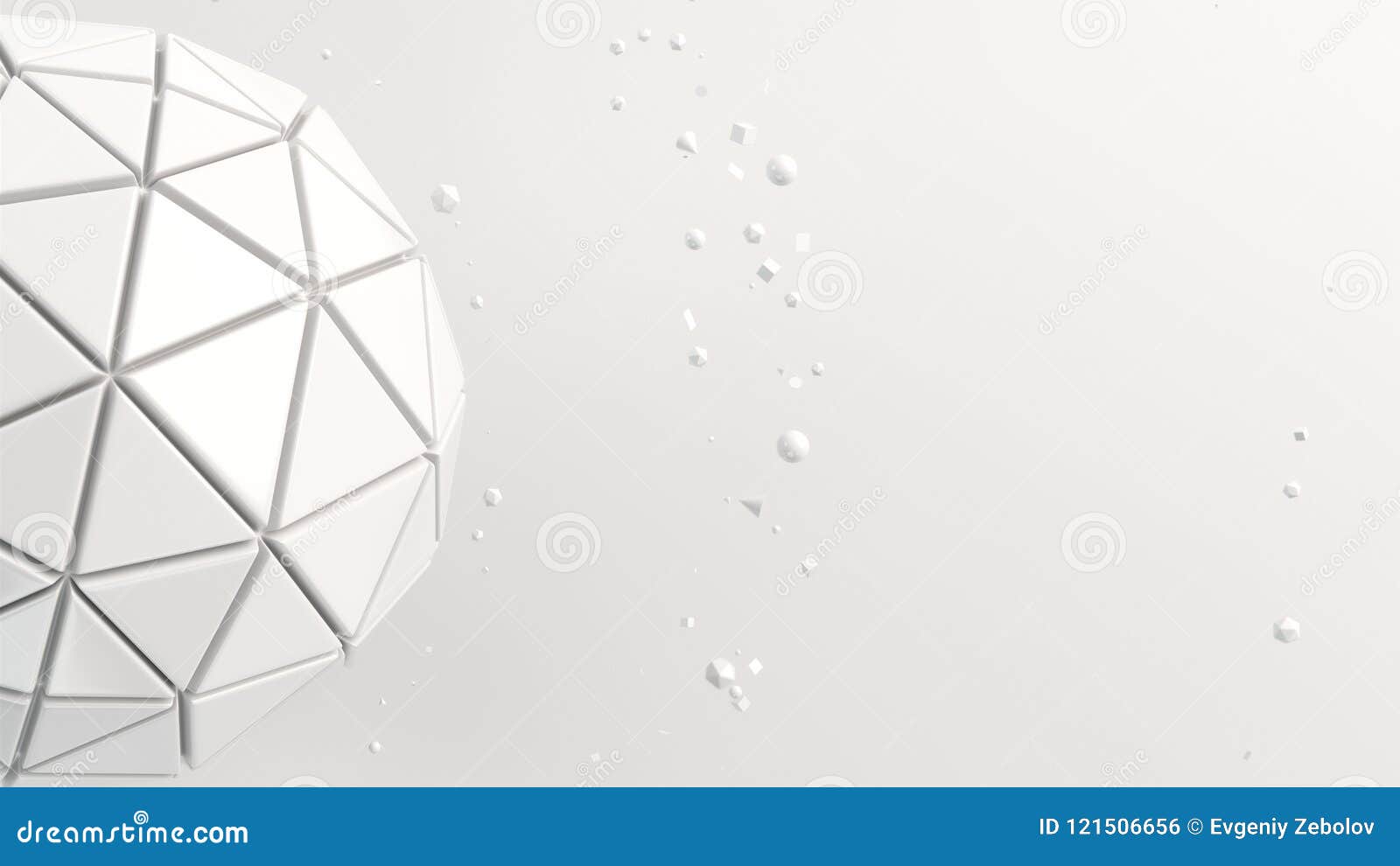 White Sphere on the White Surface Stock Illustration - Illustration of ...