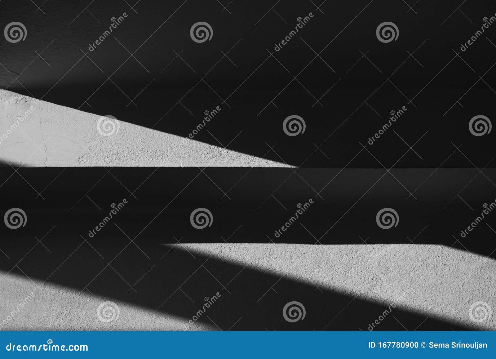 Abstract Background of a White Wall with Shadows from the Window. Stock ...