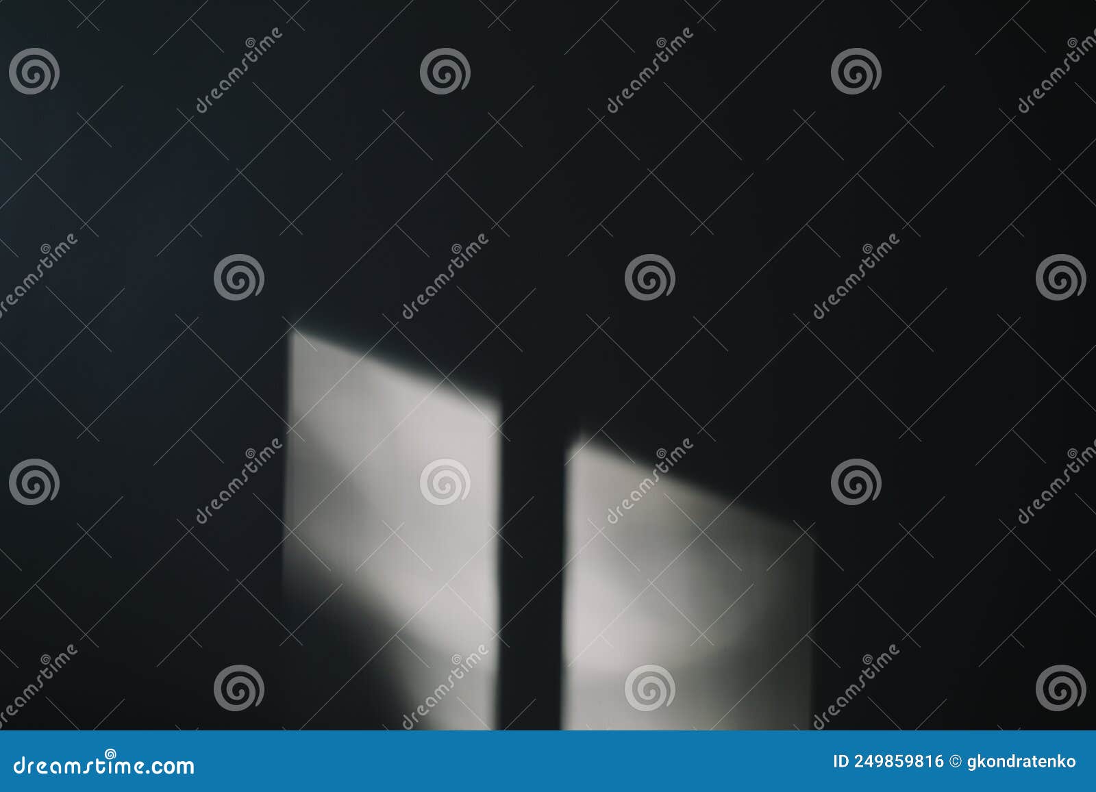 Abstract Background with Window Shadow and Sunlight on Gray Concrete ...