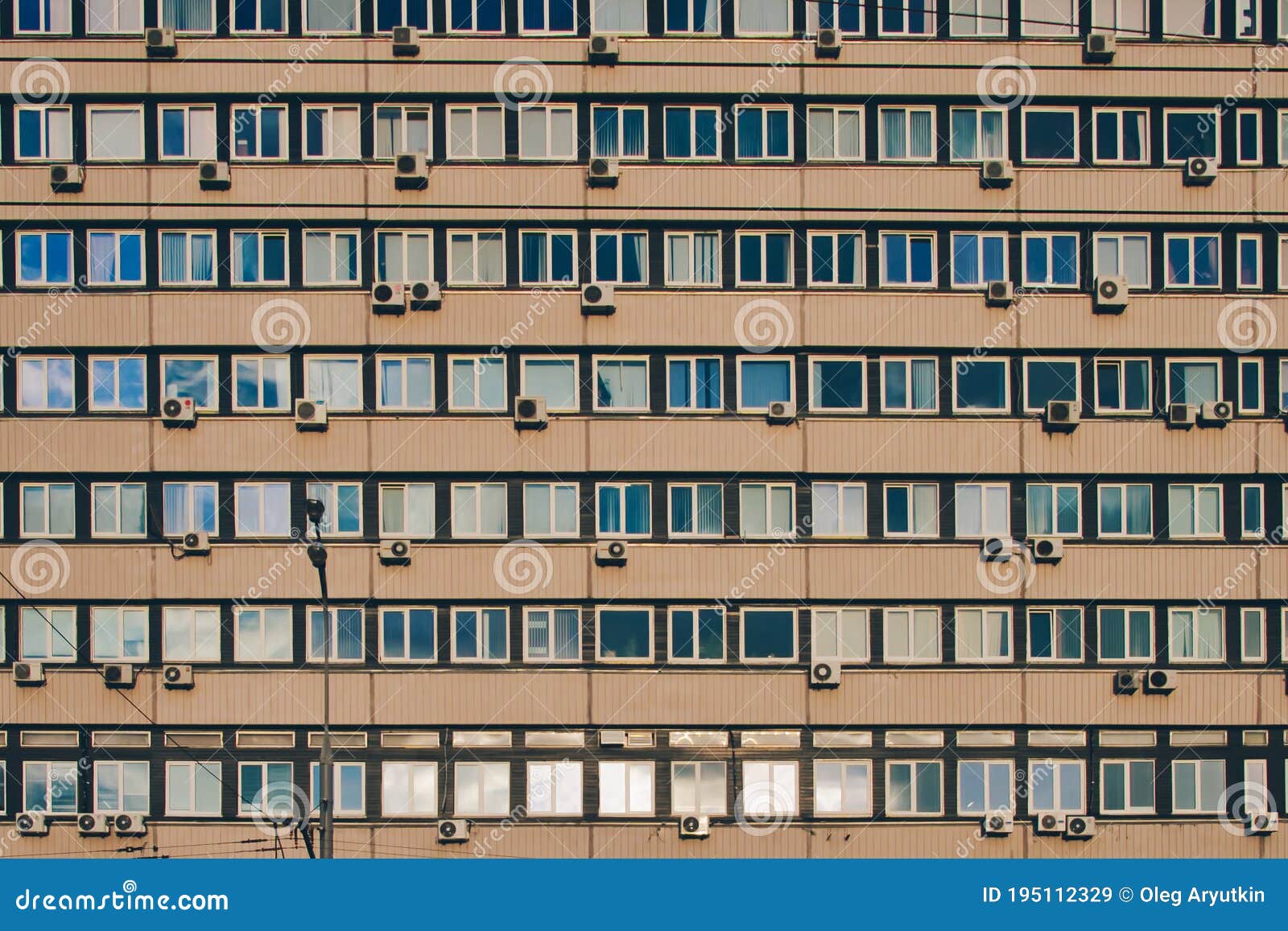 Abstract Background - Windows of a Building Stock Image - Image of hard ...
