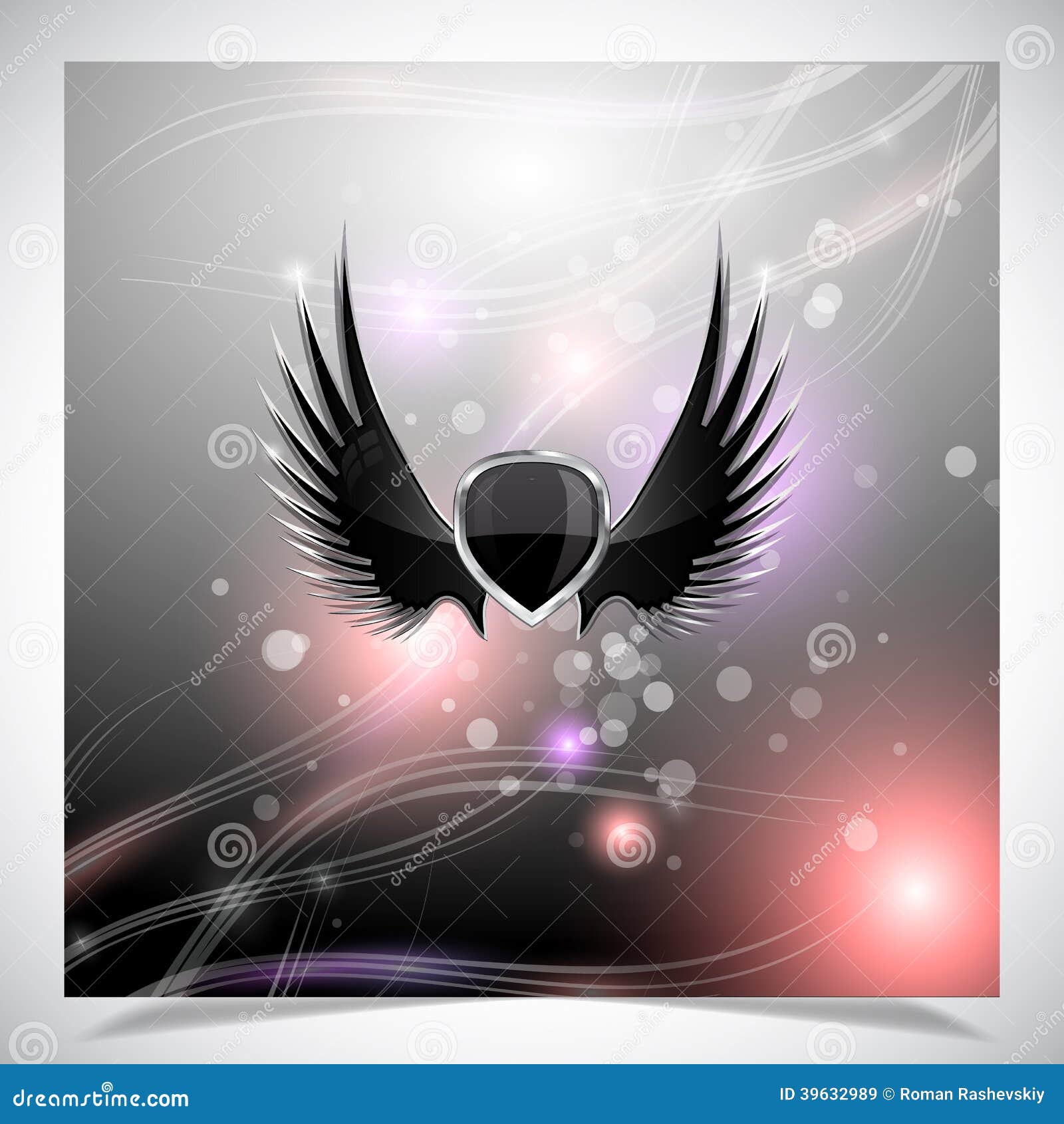 Abstract Background with Wings. Stock Vector - Illustration of club ...