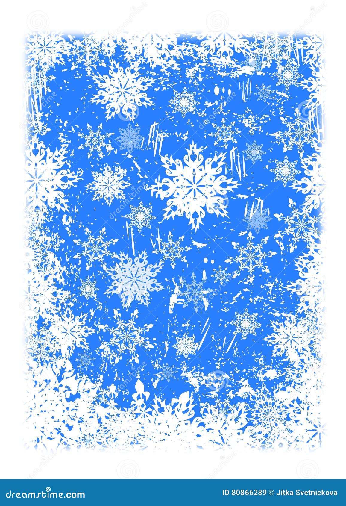 Abstract Background with Winter Motive Stock Illustration ...