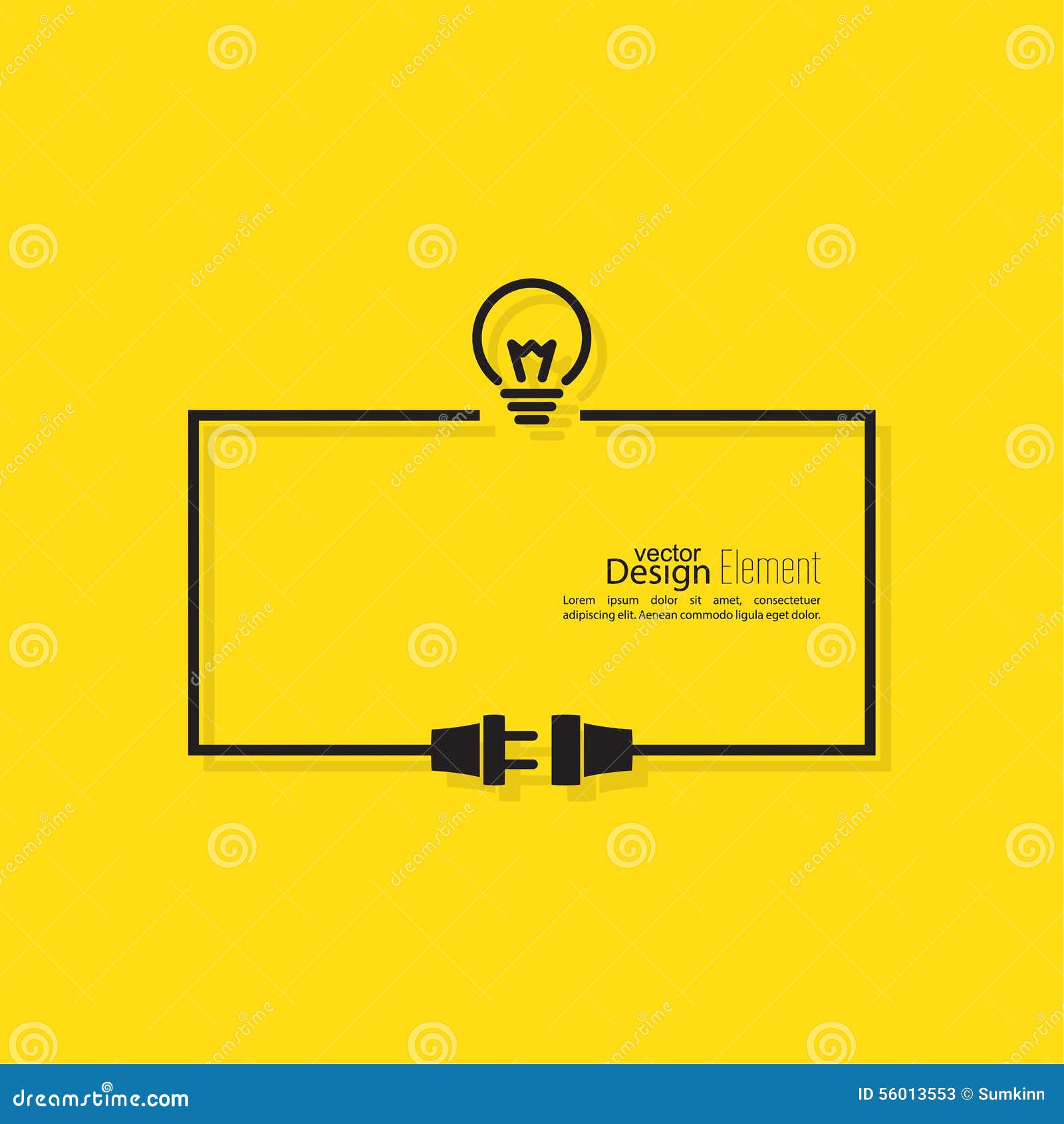 Abstract Background with Wire Plug and Socket Stock Vector ...