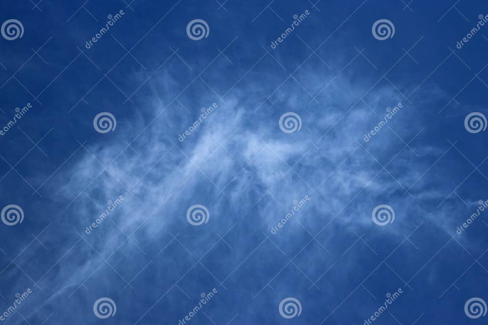 Abstract Background Wispy White Cloud, Blue Sky Stock Photo - Image of ...