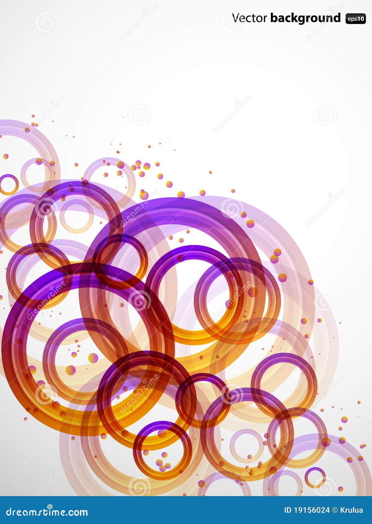 Abstract Background Wit Color Circles Stock Illustration - Illustration ...