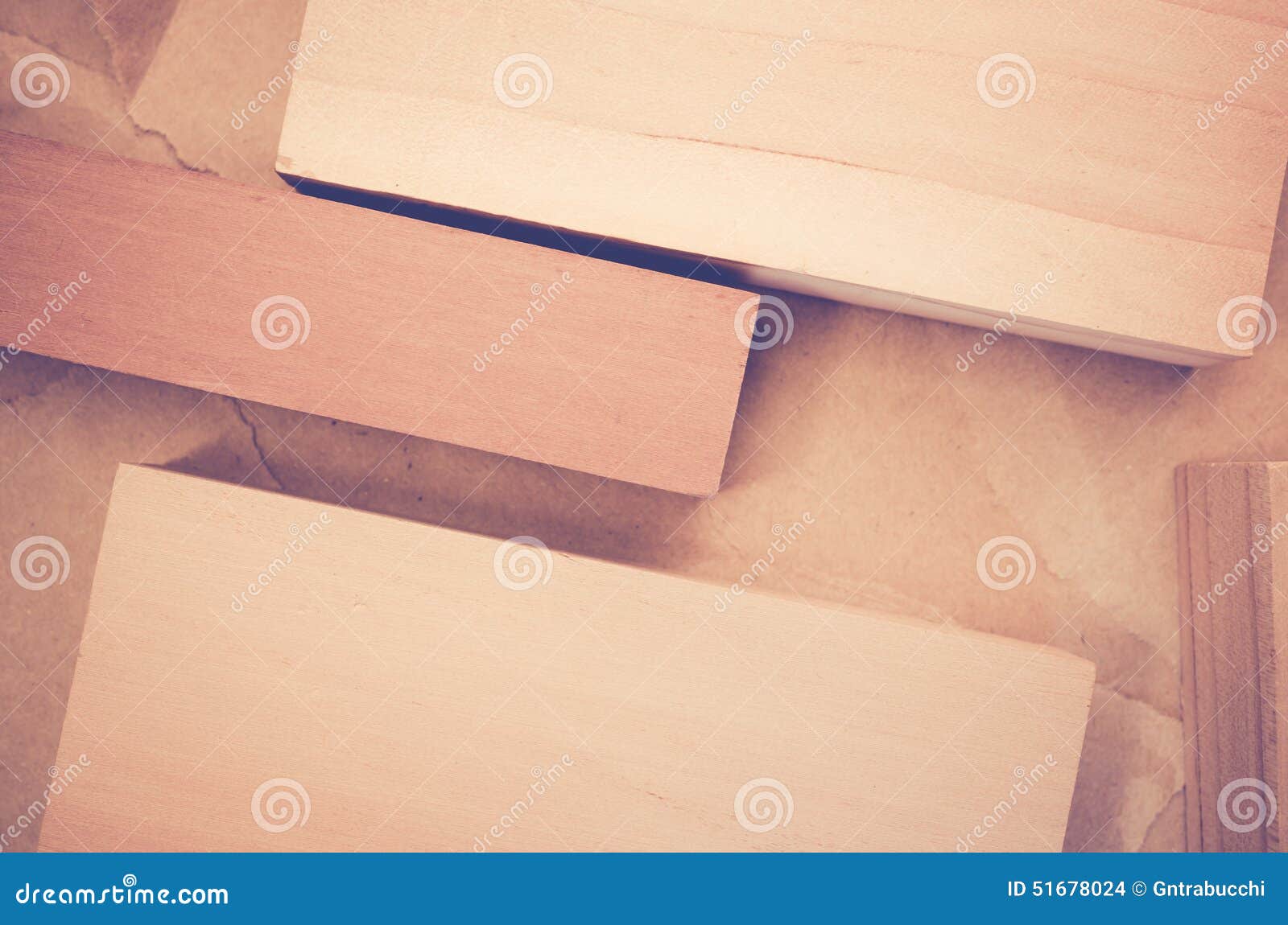 Abstract Background - Wood Blocks on a Recycled Crumpled Paper Stock ...