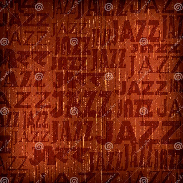 Abstract Background with Word Jazz Stock Vector - Illustration of black ...