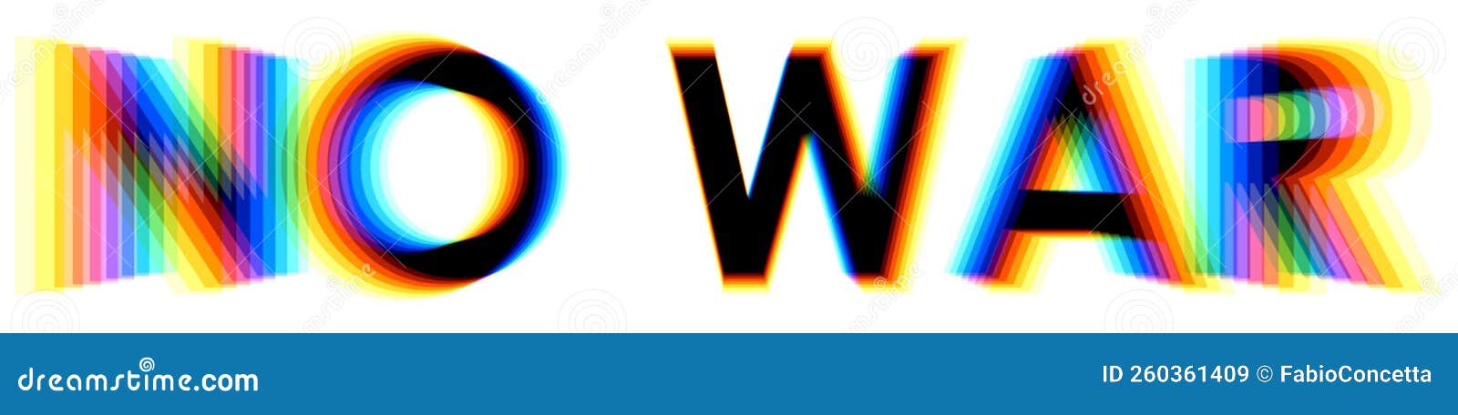 Abstract Background with the Words No War with Chroma Effect Stock ...