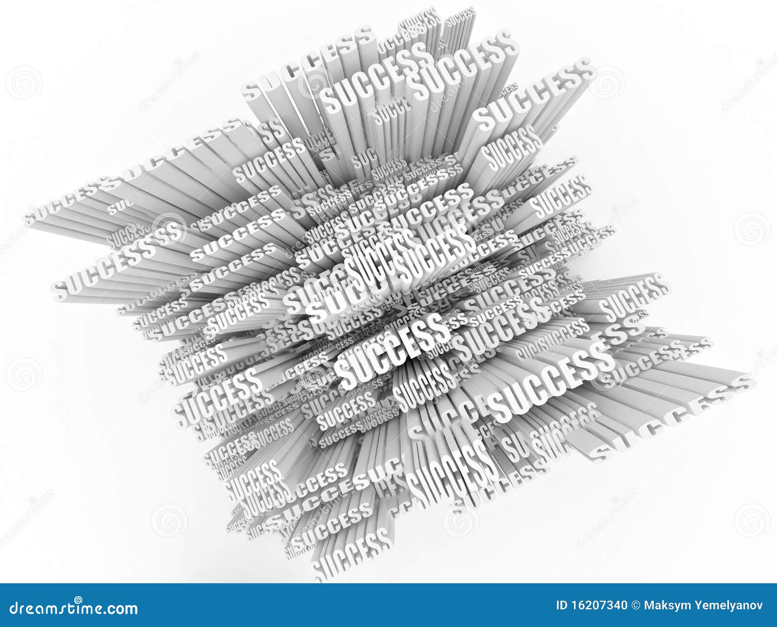 Abstract Background from Words Success Stock Illustration ...