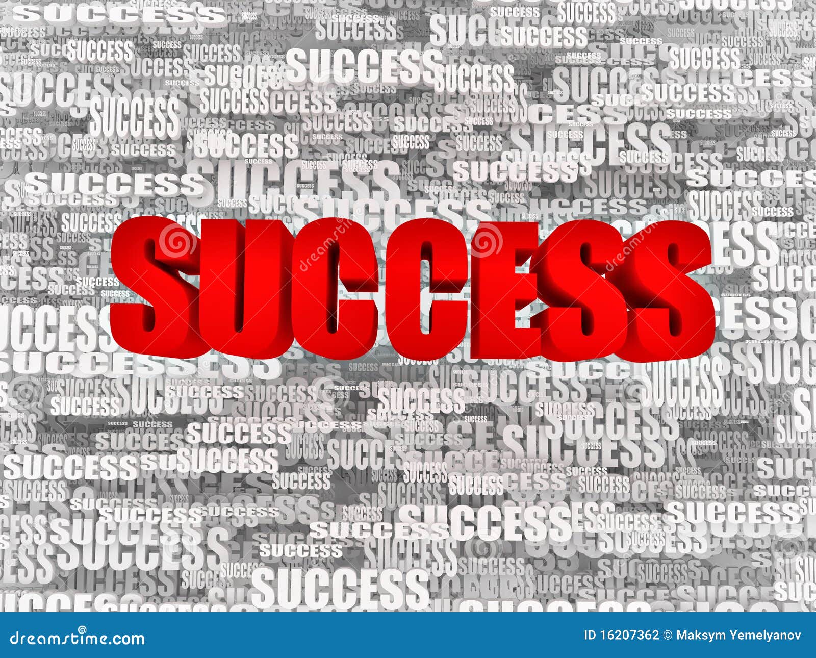 Abstract Background from Words Success. 3d Stock Illustration ...