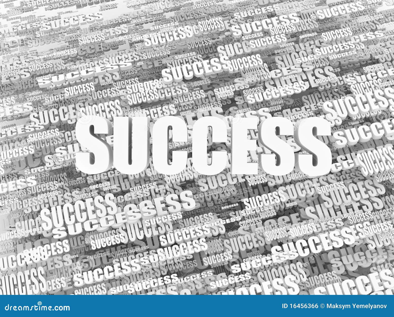 Abstract Background from Words Success. 3d Stock Illustration ...
